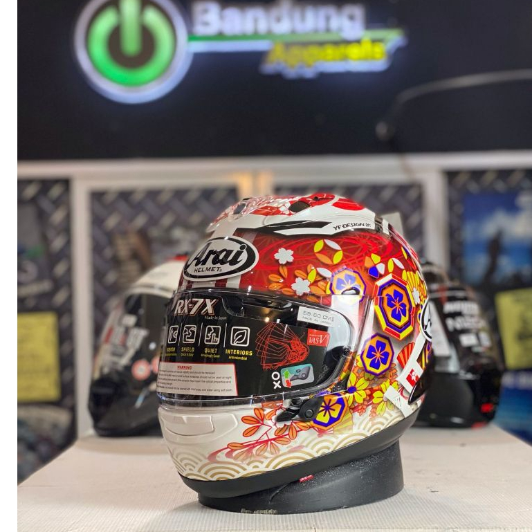 Jual Helm Arai RX7X Nakagami GP3 Full Face RX-7X Nakagami GP3 New Motif 2025 | Shopee Indonesia