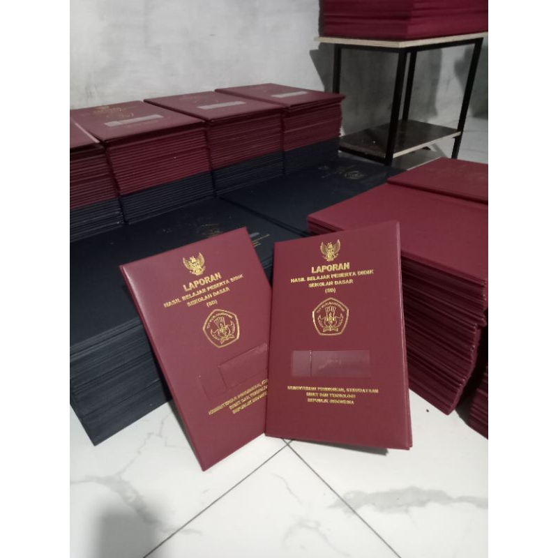 Jual Sampul Raport SD || Map Raport Sekolah Dasar (Umum) Isi 8 Lembar ...