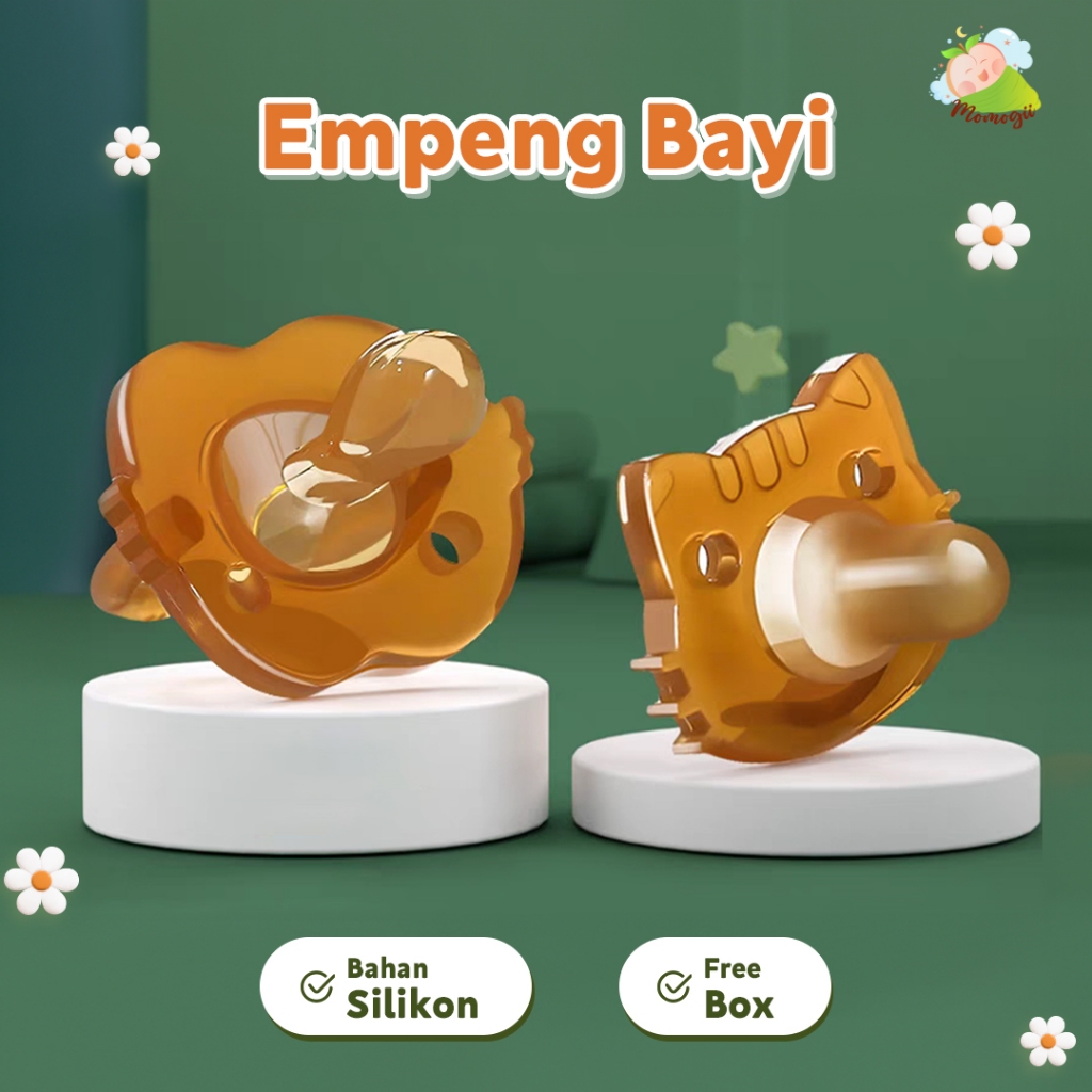 Jual MOMOGII Dot Empeng Bayi Premium Newborn FREE BOX dan RANTAI ...