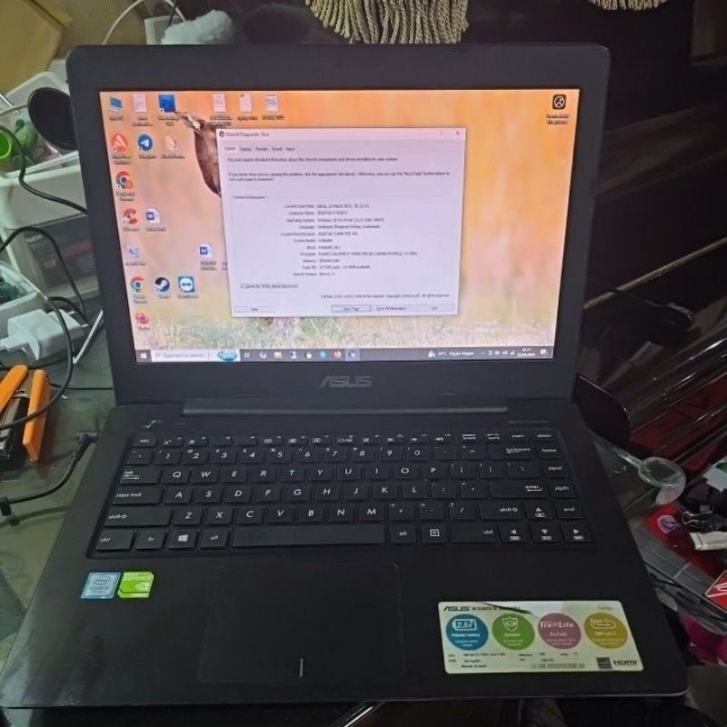 Jual LAPTOP 14" ASUS INTEL CORE I5 7th gen GEFORCE 930MX second ...