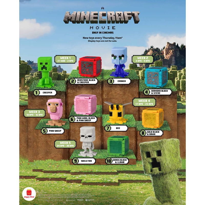 Jual [BELI 3 GRATIS TAS MCD] Happy Meal Minecraft. / Mainan Happy Meal ...