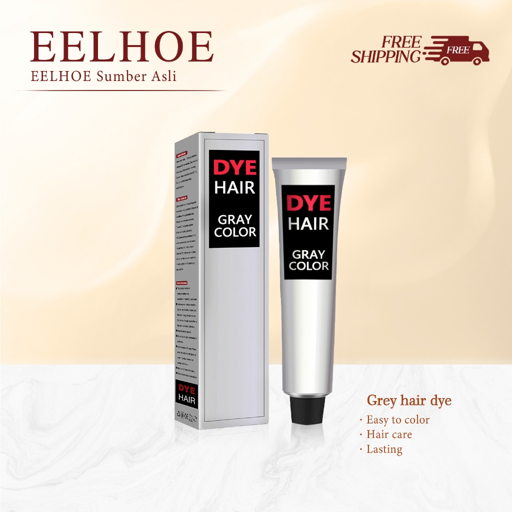 Jual EELHOE cat rambut ash grey Color Cat Pewarna Rambut Abu Grey 100ml ...