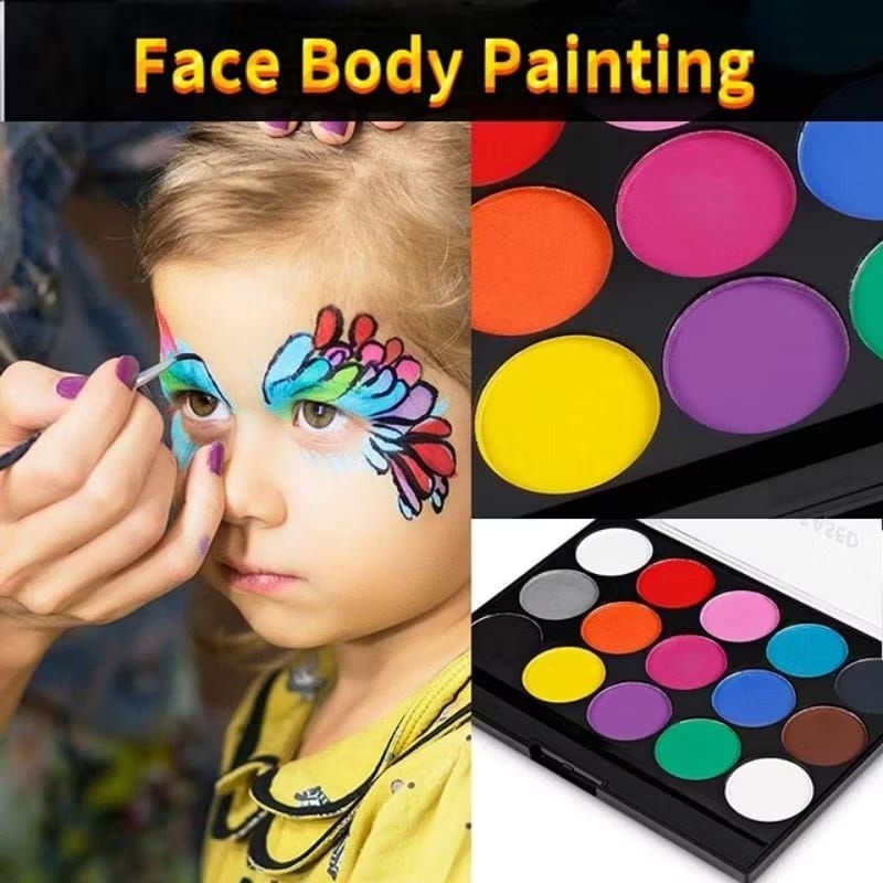 Jual FACE BODY PAINTING CAT RIASAN WAJAH / TUBUH CAT ART MAKE UP ...