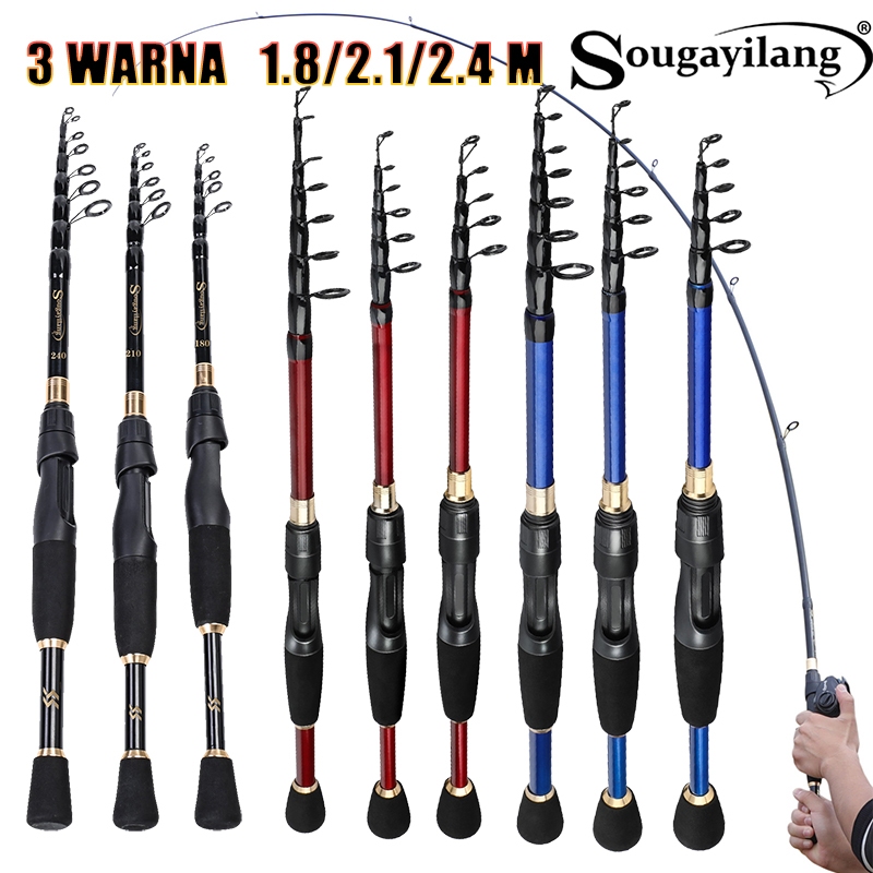 Jual Sougayilang Joran Spinning/Casting Telescopic 1.8-2.4M Serat ...