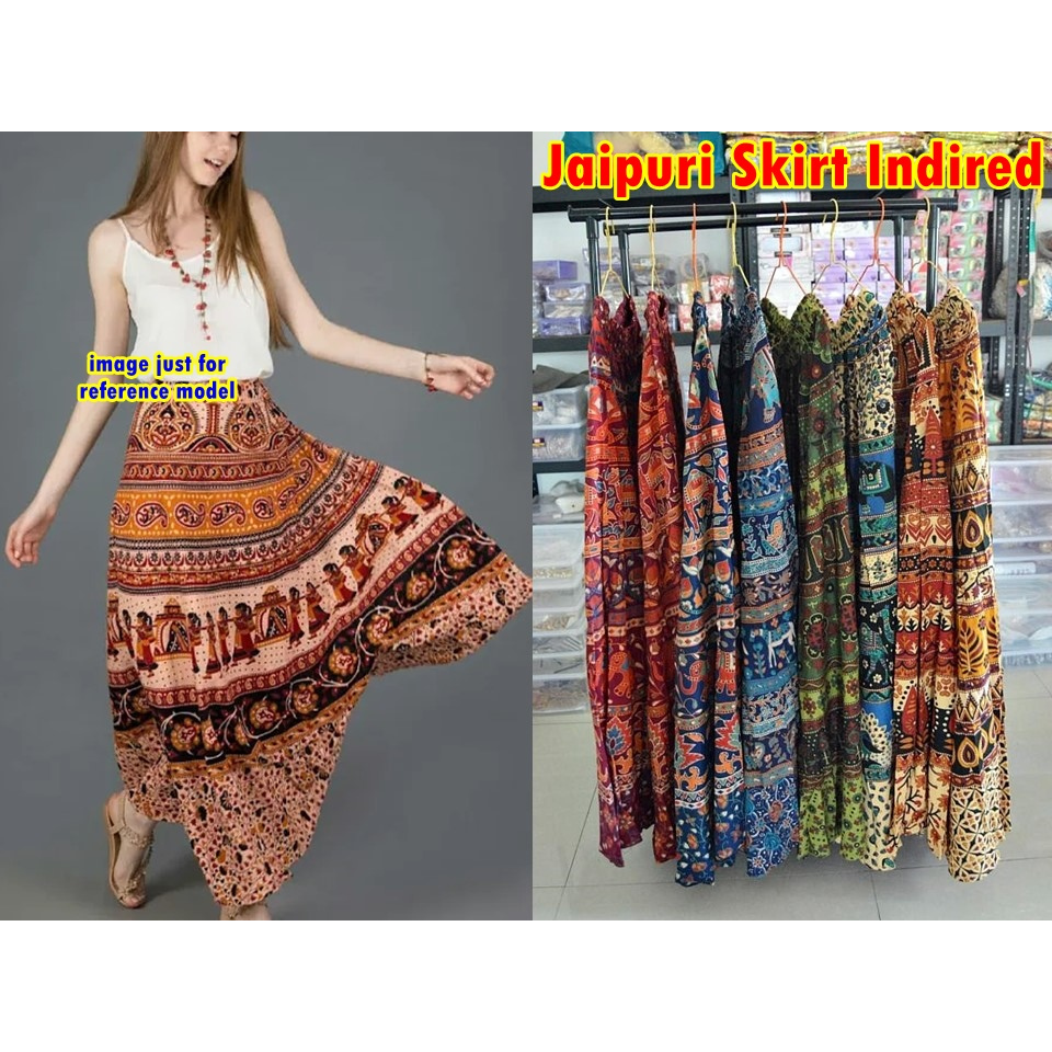 Jual Jaipuri Skirt ROK MEKAR India Khas Jaipuri kualitas Mall dan Butik ...