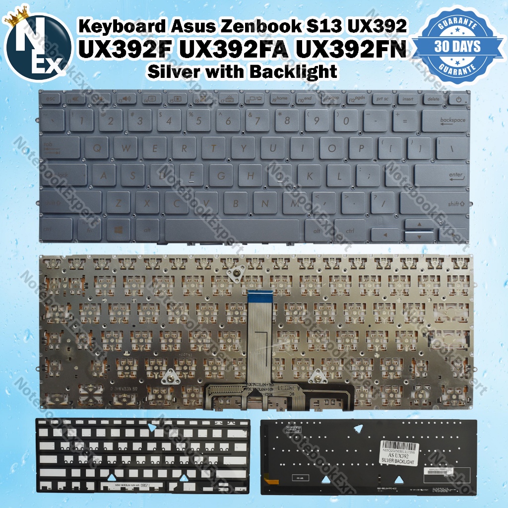 Jual Keyboard Asus Zenbook S13 UX392 UX392 UX392FA UX392FN Silver ...