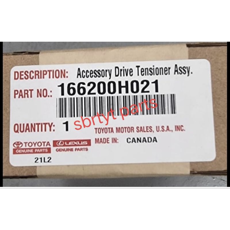 Jual tensioner fanbelt vellfire alphard gen2 ANH20 16620-0H021 original ...