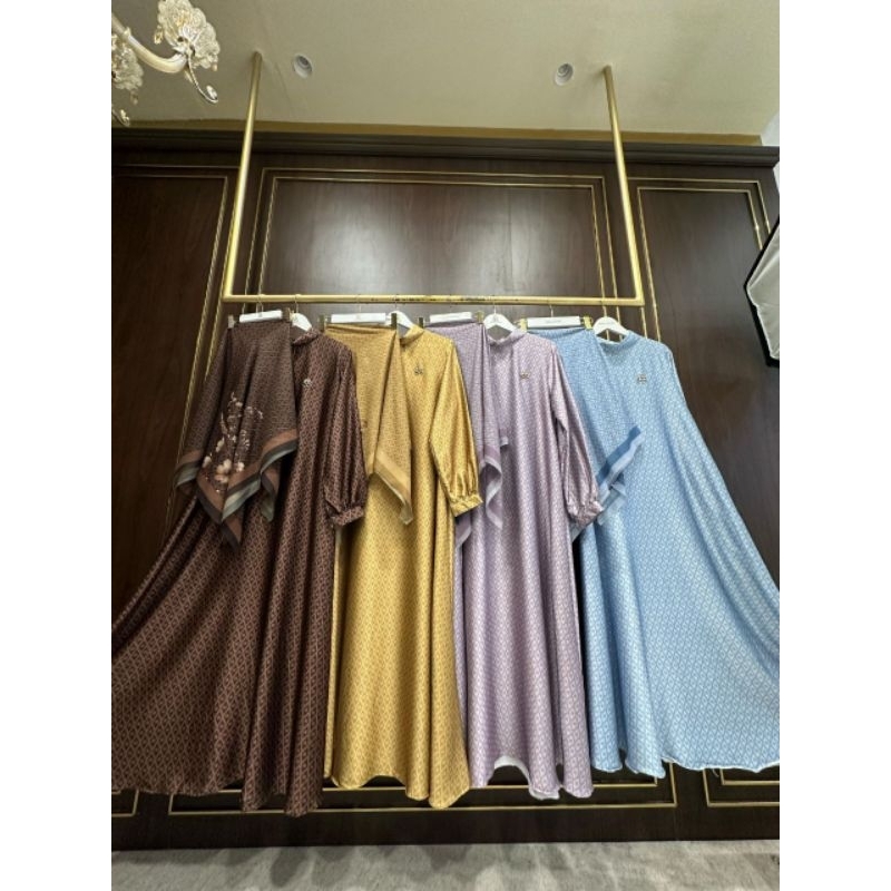 Jual gamis monogram by Shella saukia original kode YZ365,BCA435 ...