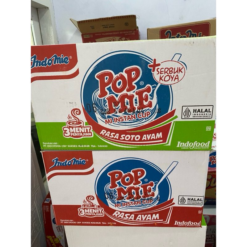 Jual Pop Mie Rasa Ayam dan Soto [1 Dus isi 24] | Shopee Indonesia