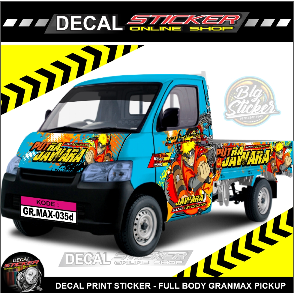 Jual DECAL MOBIL GRANMAX FULL BODY PRINT LAMINASI STIKER PICKUP MURAH ...