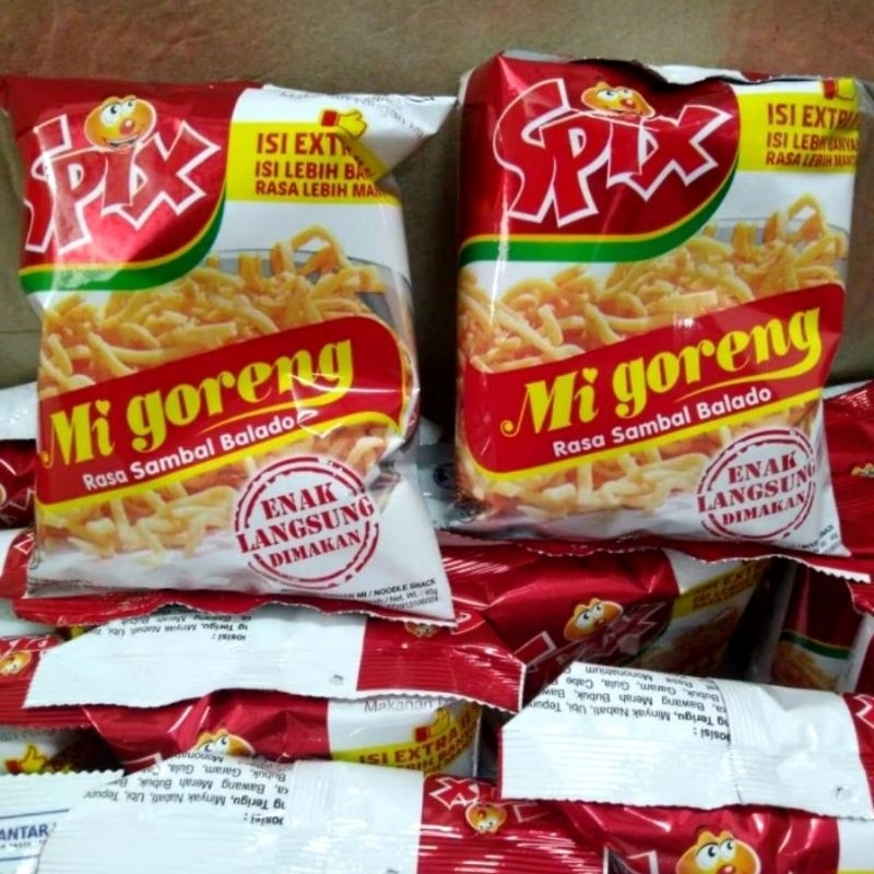 Jual Snack Jadul Spix Mie Goreng Rasa Balado spix tictic ayam panggang ...