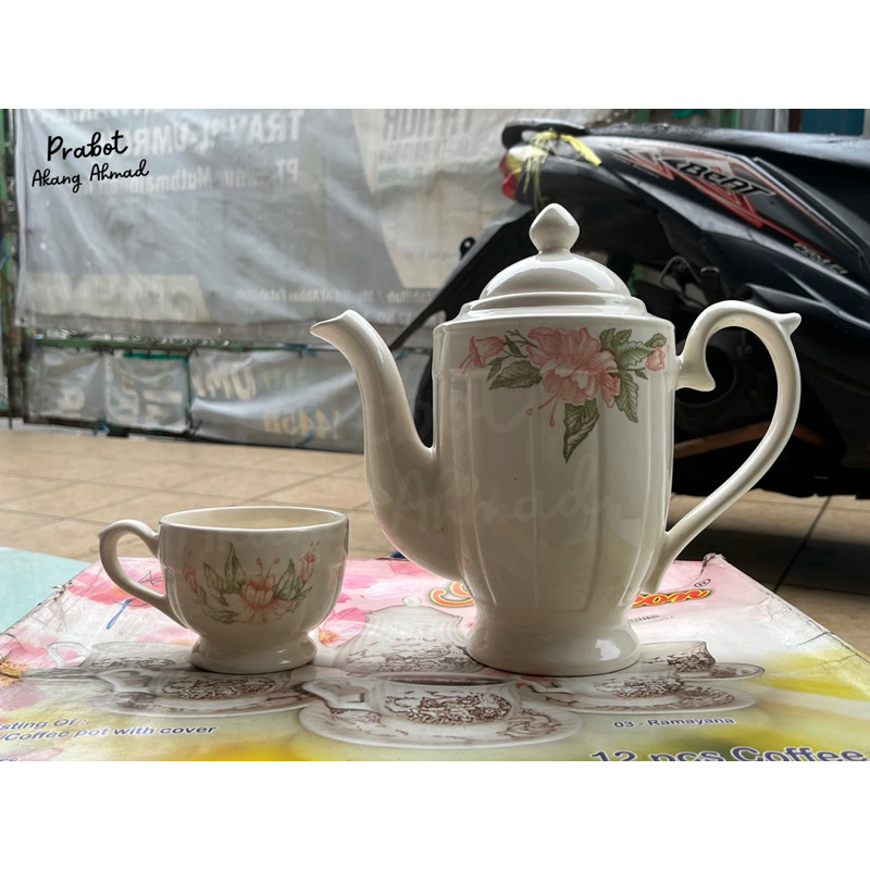 Jual Napoleon Coffee/Tea/Kopi/Teh Set 12 Pcs, Aesthetic, Gelas-Teko ...