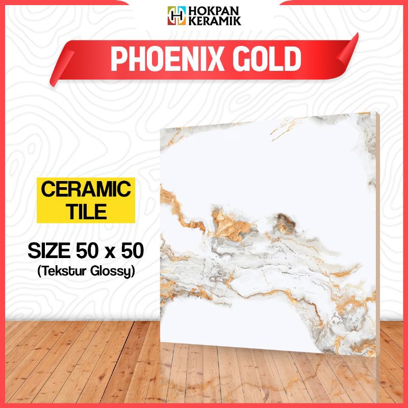 Jual KERAMIK UKURAN 50X50 PHOENIX GOLD (BACA DESKRIPSI!!!) | Shopee ...