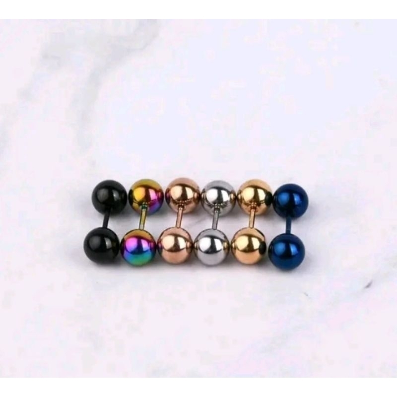 Jual anting barbel 1 pcs anting buat lidah buat telinga dan tidak mudah ...