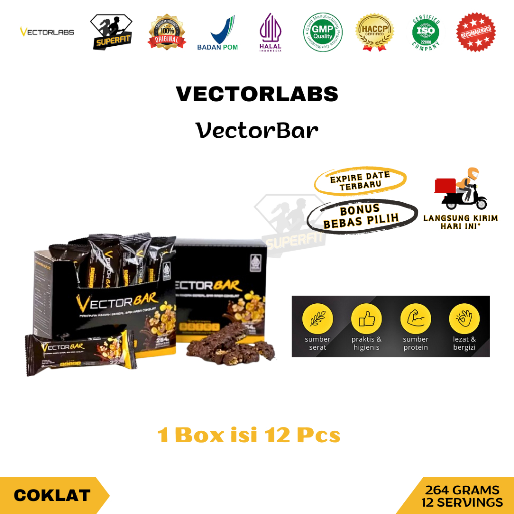 Jual VECTORBAR by VECTORLABS 1 Box isi 12 Pcs Vector Bar High Fiber ...