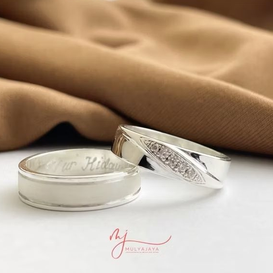 Jual cincin nikah cincin tunangan cincin kawin silver palladium ...