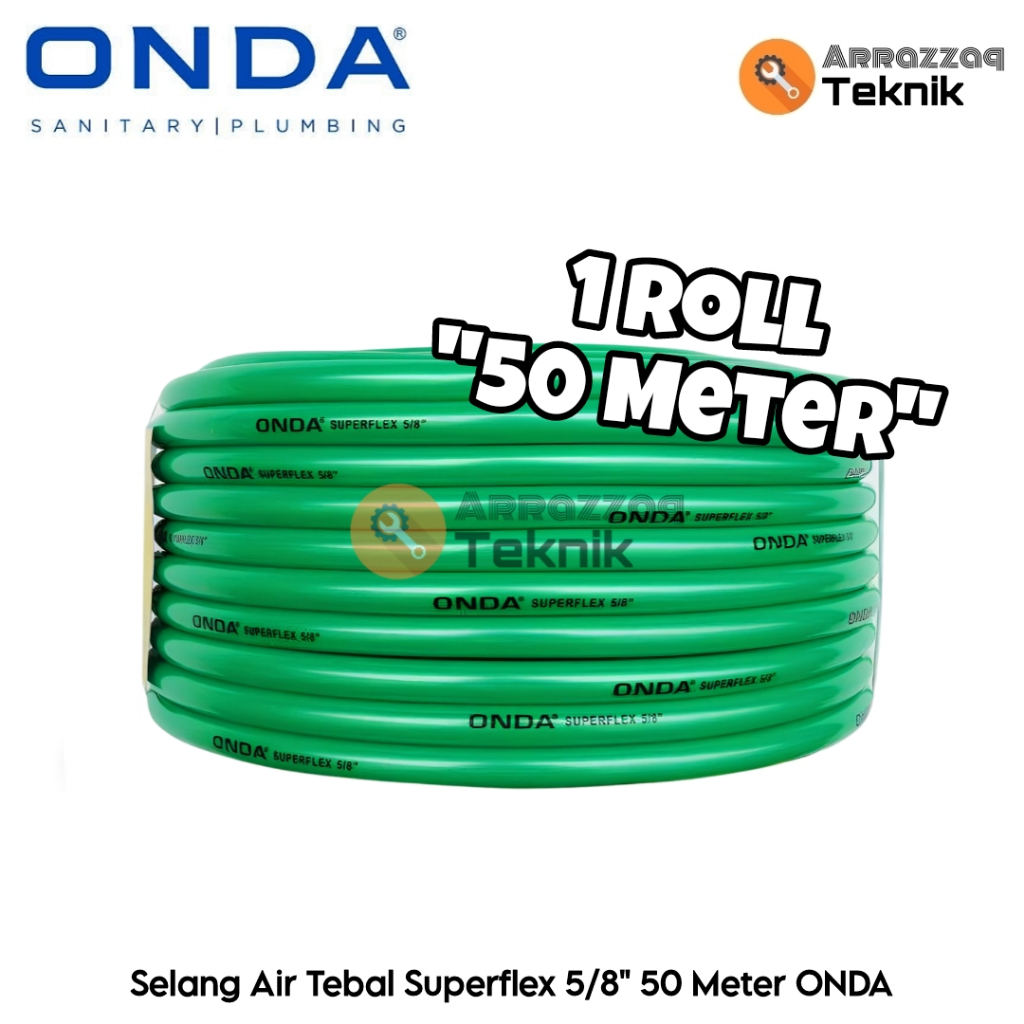 Jual ONDA Selang Air Super Elastis Tebal Superflex 5/8" 50 Meter ORIGINAL | Shopee Indonesia