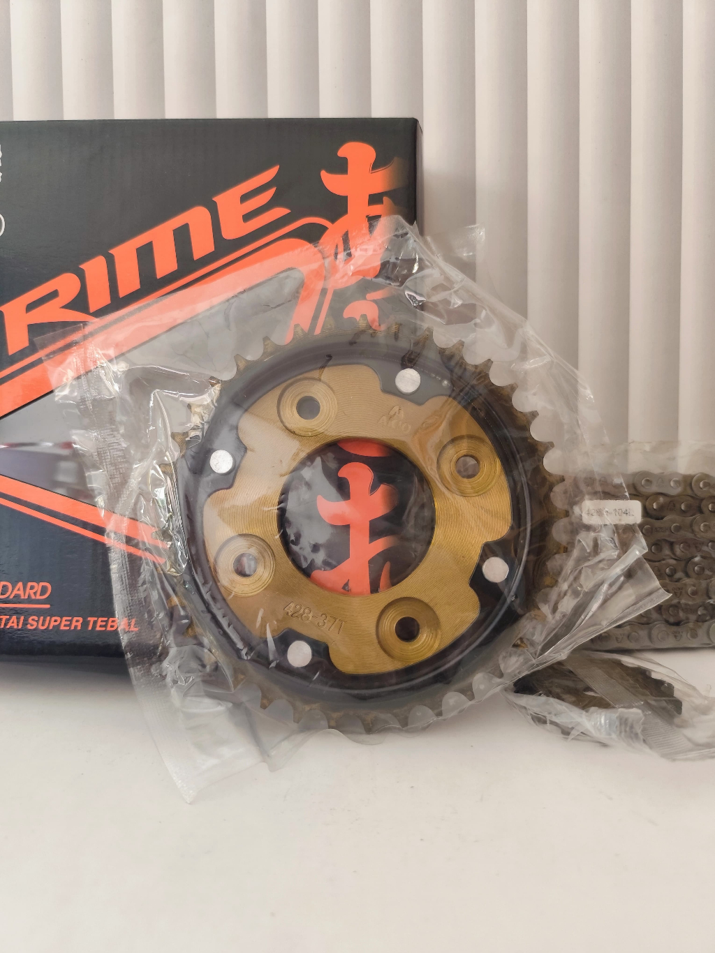 Jual Gear Set Rantai Set AKIO Prime Gold (panduan ukuran ada di ...