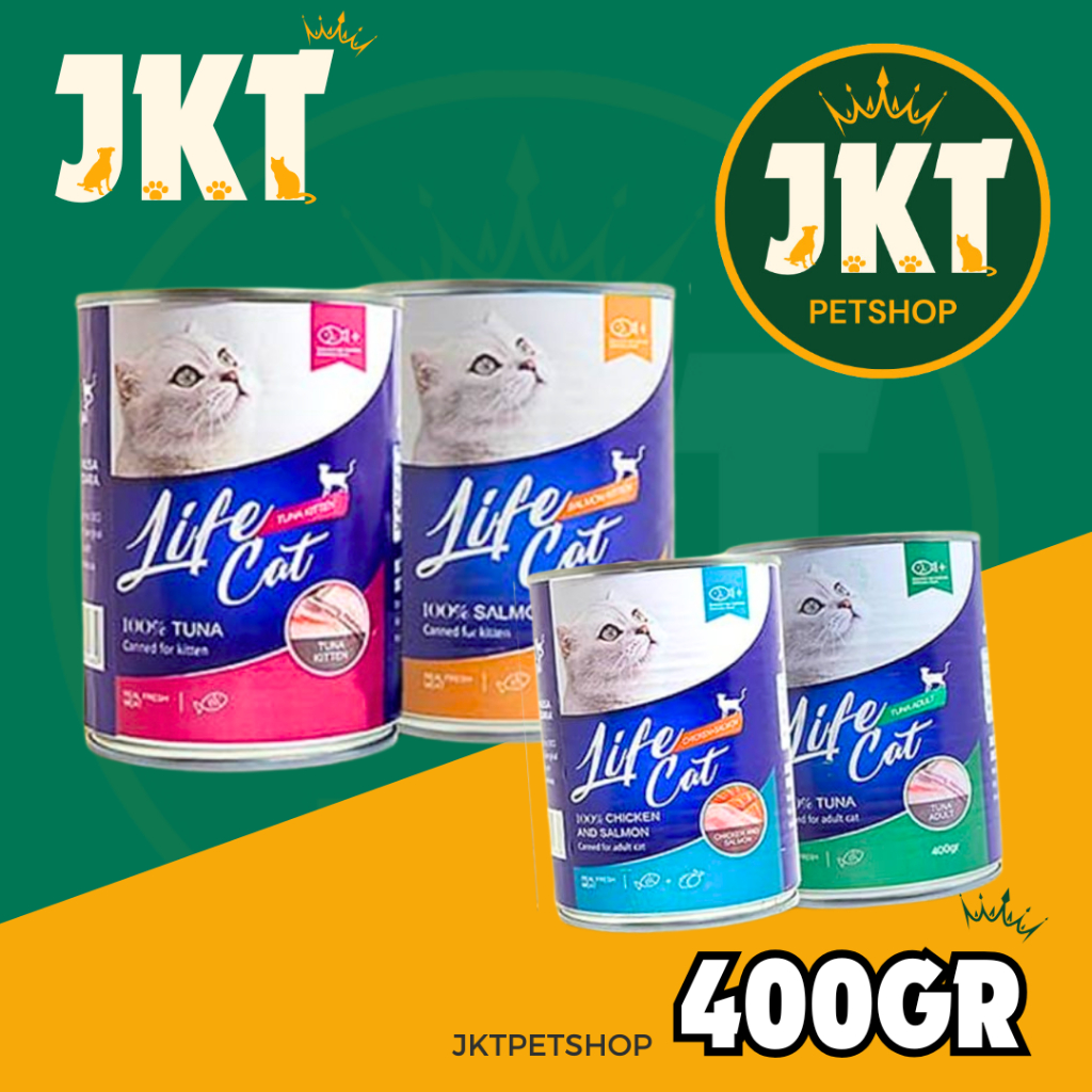 Jual Life Cat Kaleng 400gr All Varian - Makanan Basah Kucing Life cat ...