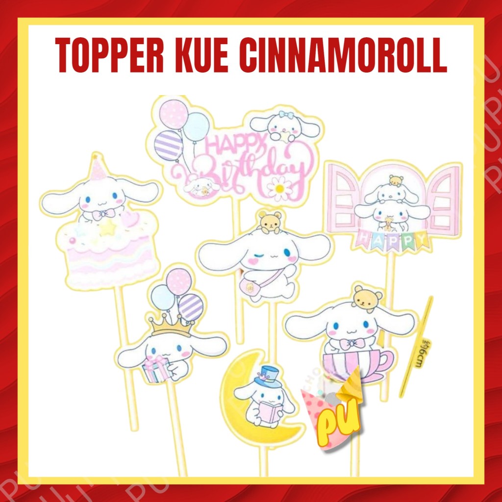 Jual Topper CINNAMOROLL / Topper Kue Sanrio Cinnamoroll | Shopee Indonesia