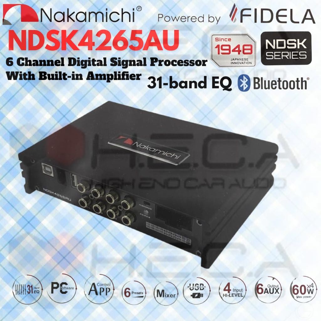 Jual Nakamichi NDSK-4265AU Processor DSP 6ch EQ built in Power Amplifier NDSK4265AU | Shopee ...