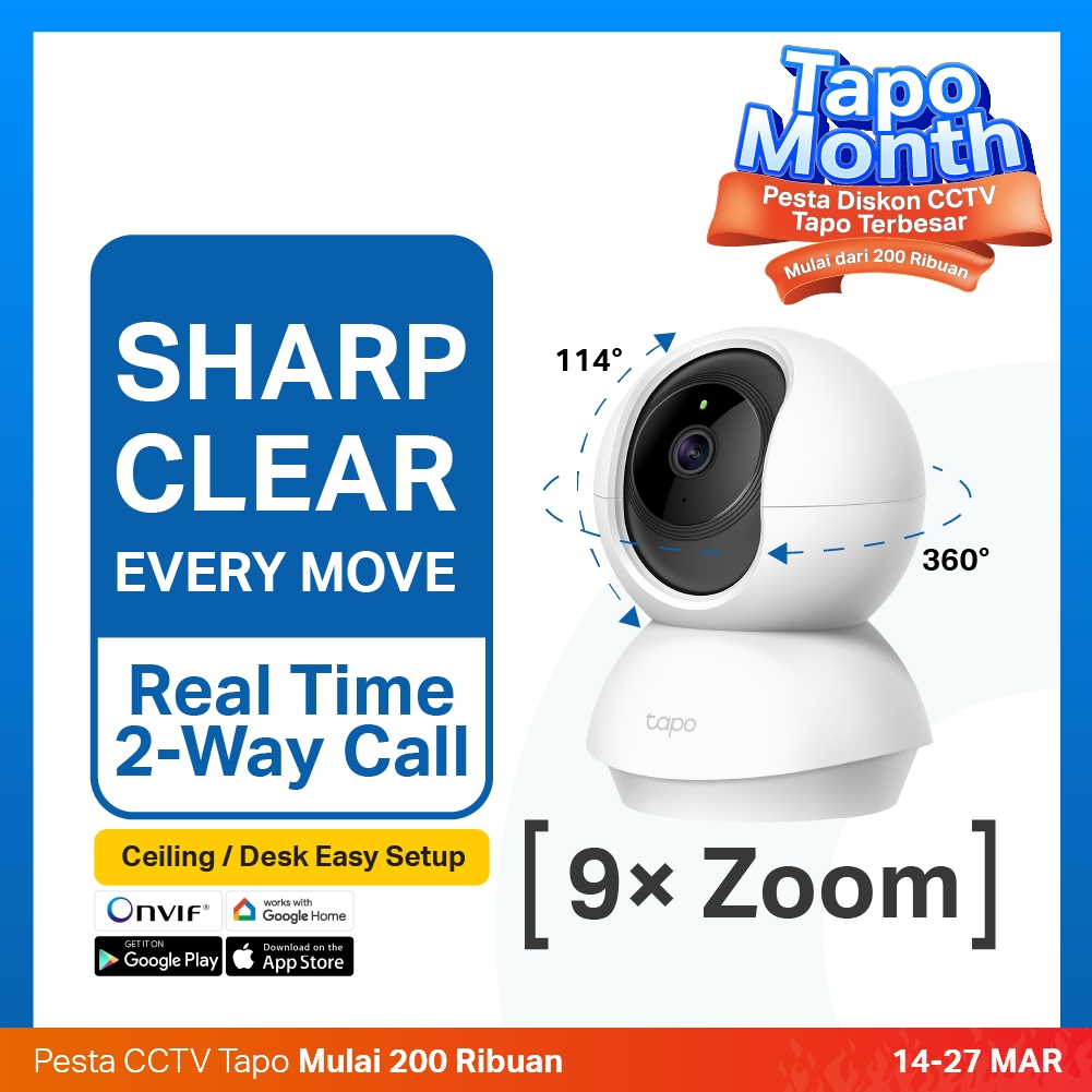 Jual Kamera Wifi TP-LINK Tapo C200/C100/C310/C500/C210/C211 CCTV Wifi (4PCS) | Shopee Indonesia