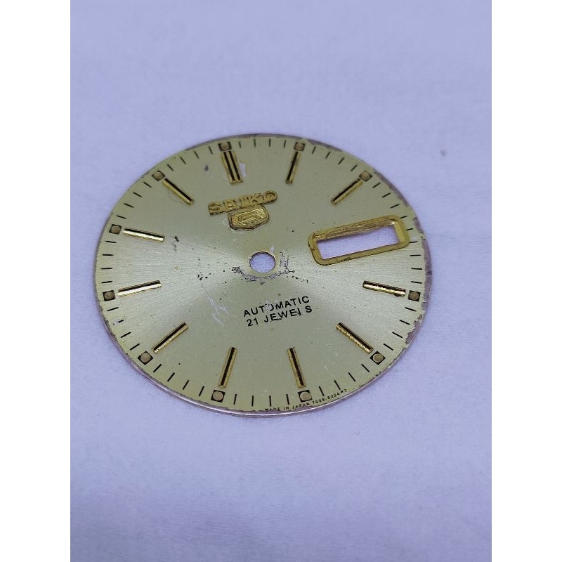 Jual Dial jam tangan antik seiko 5 automatic 21jewels cal 7009 part ...