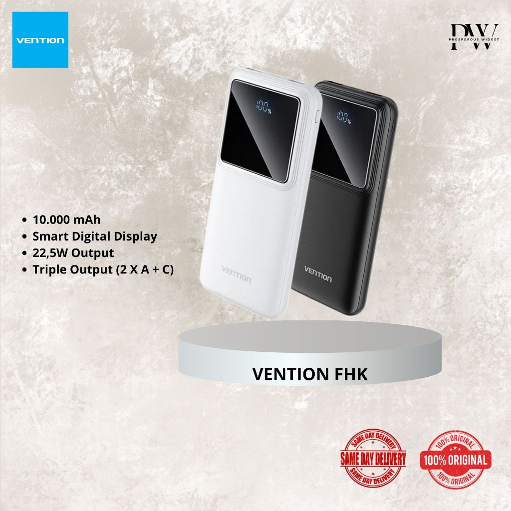Jual Vention Powerbank 10000Mah 22.5W LED Display - FHK | Shopee Indonesia