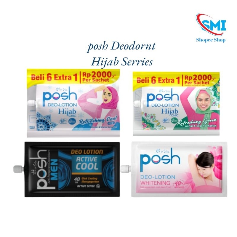 Jual POSH DEO LOTION SACHET 11 GRAM SERIES | Shopee Indonesia