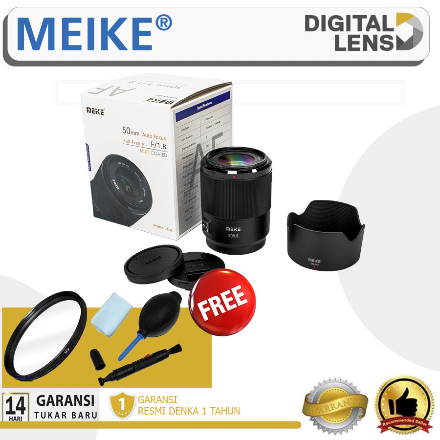 Jual Meike AF 50mm f1.8 for Canon RF Mount Fullframe Lens Meike 50 mm f ...