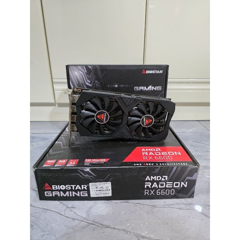 Jual VGA BIOSTAR RX 6600 8GB 2ND FULLSET | Shopee Indonesia