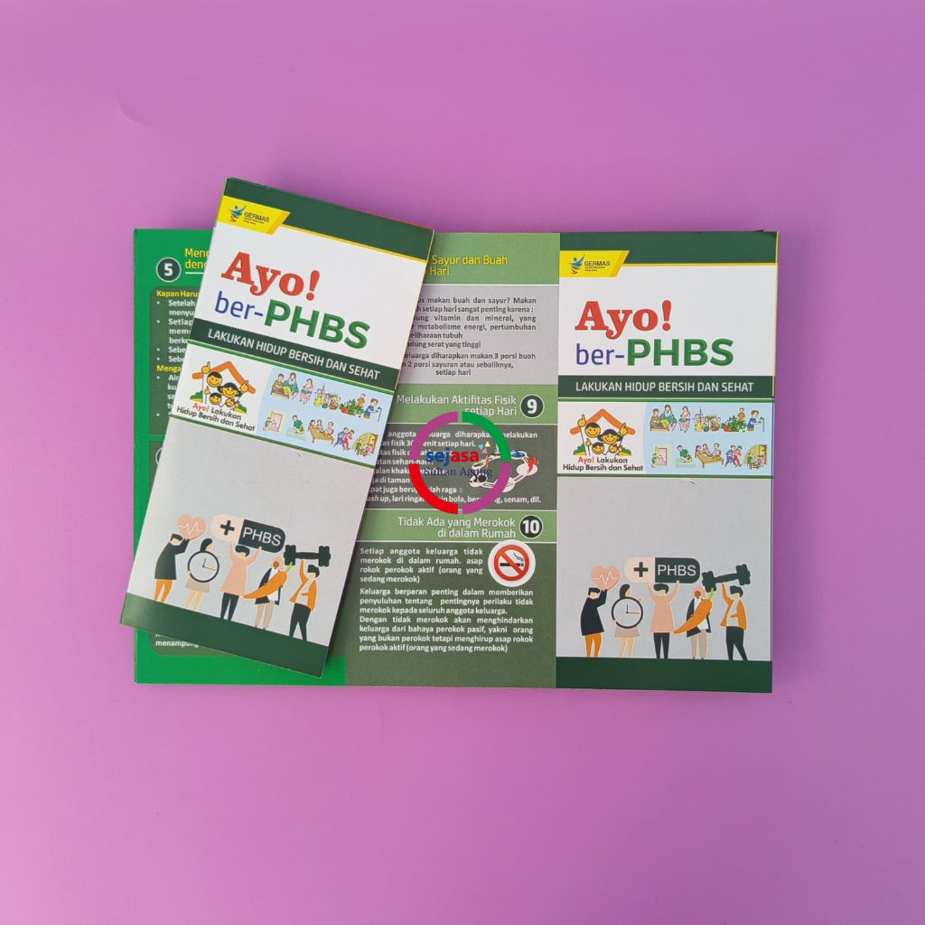 Jual Leaflet Ayo Ber-PHBS | Perilaku Hidup Bersih Dan Sehat | Kesehatan ...
