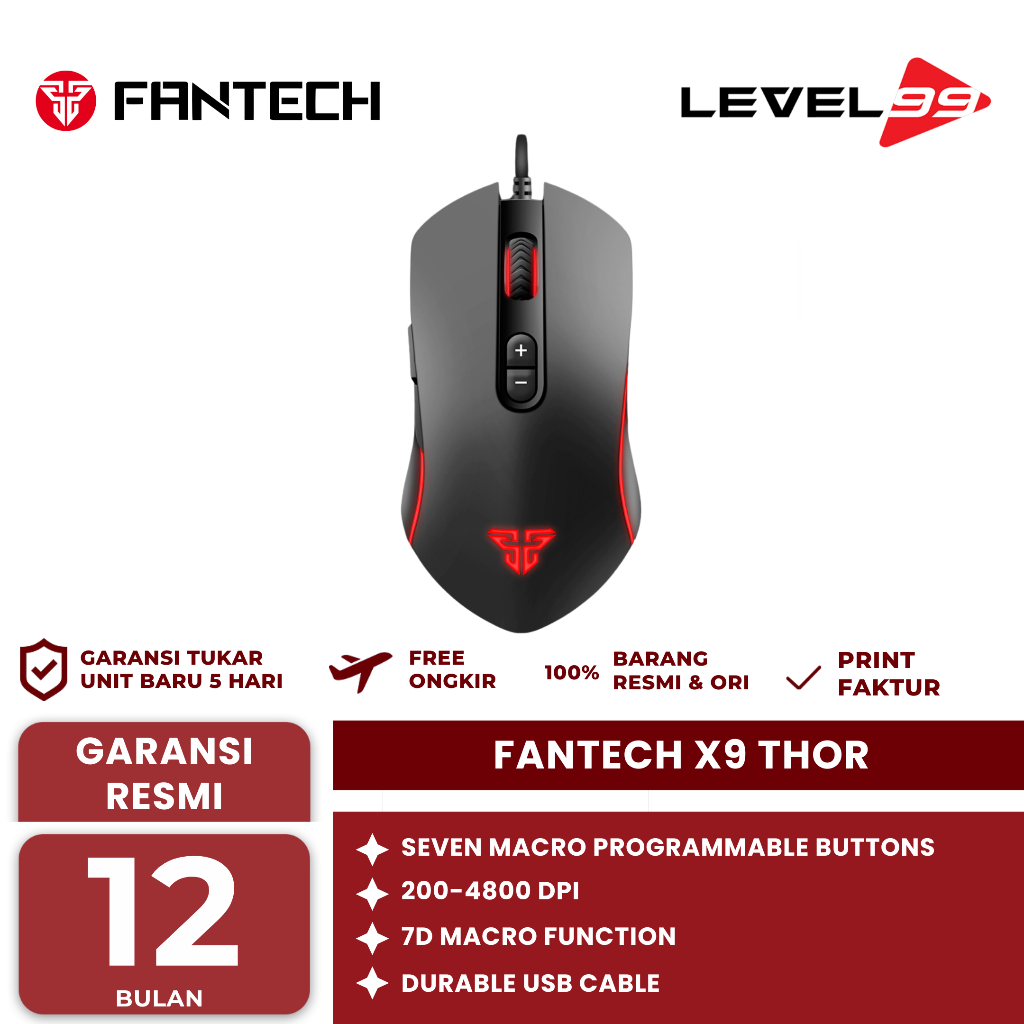 Jual Mouse Gaming Fantech X9 Thor | Shopee Indonesia