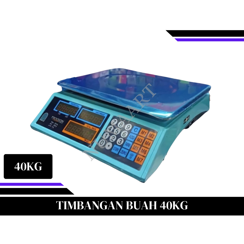 Jual TIMBANGAN BUAH SAYUR DIGITAL DOUBLE DISPLAY 40KG / PRICING SCALE ...