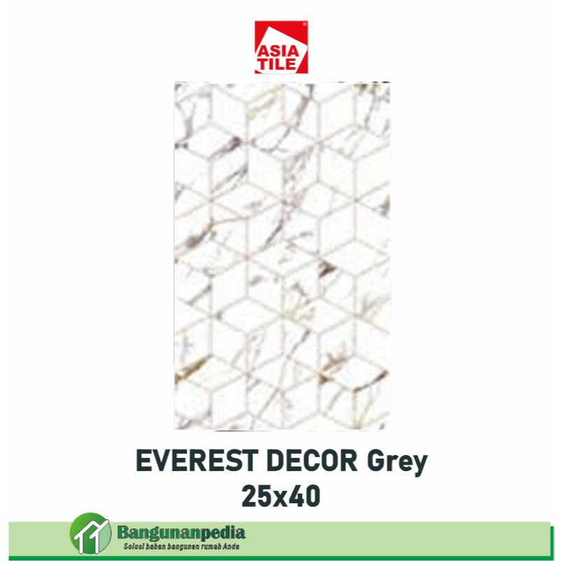 Jual KERAMIK DINDING ASIA TILE 25X40 EVEREST DECOR GLOSSY MODEL ...