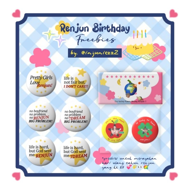 Jual Renjun Birthday Freebies | Shopee Indonesia