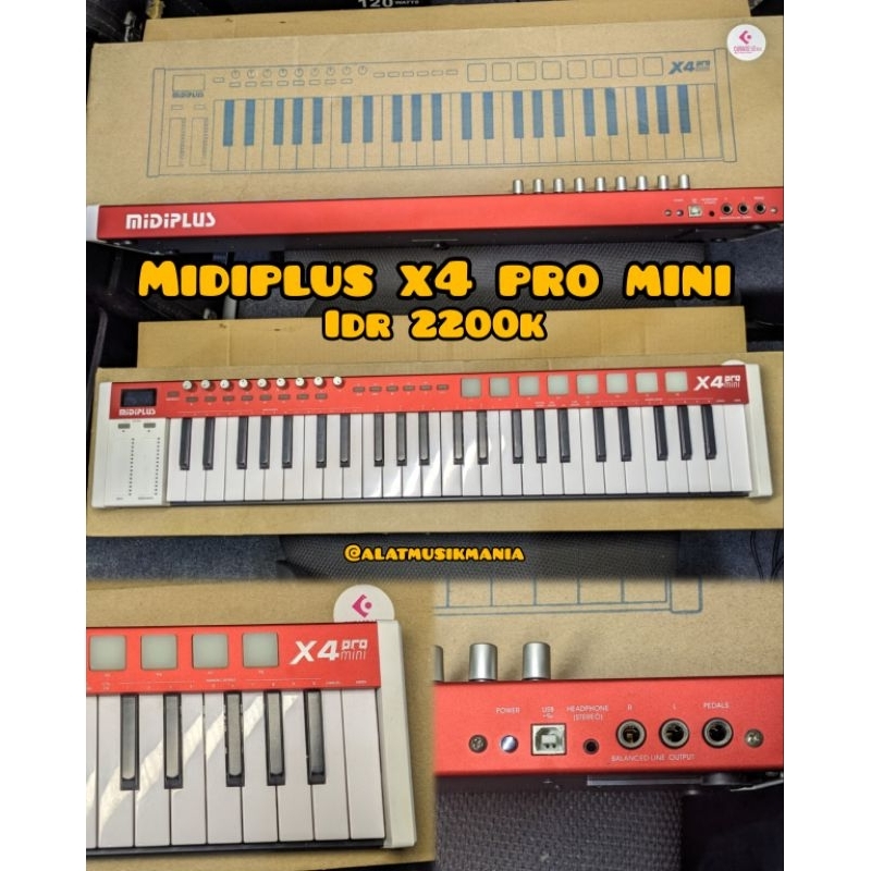 Jual Midiplus x4 Pro Mini Keyboard Midi Controller Bekas | Shopee Indonesia