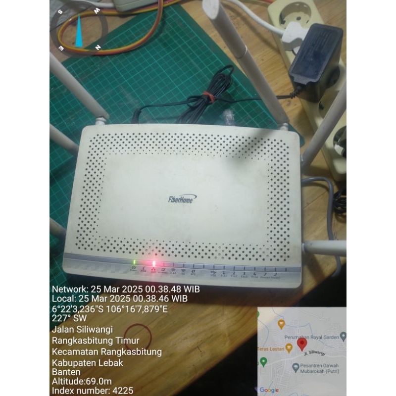 Jual fiberhome premium fiberhome HG6245N 6 antena + adaptor 12v 2a ...
