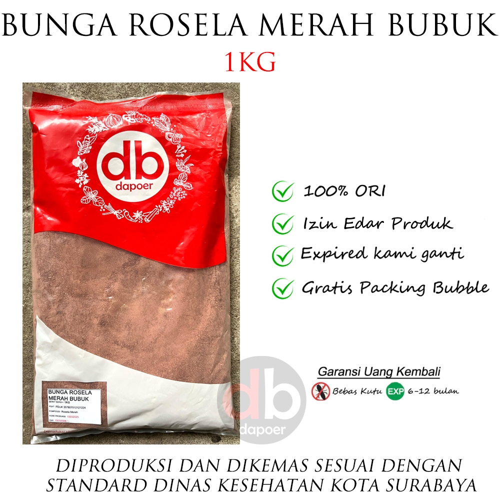 Jual Rosela Merah Bubuk 1kg | Rosella Ungu | Shopee Indonesia