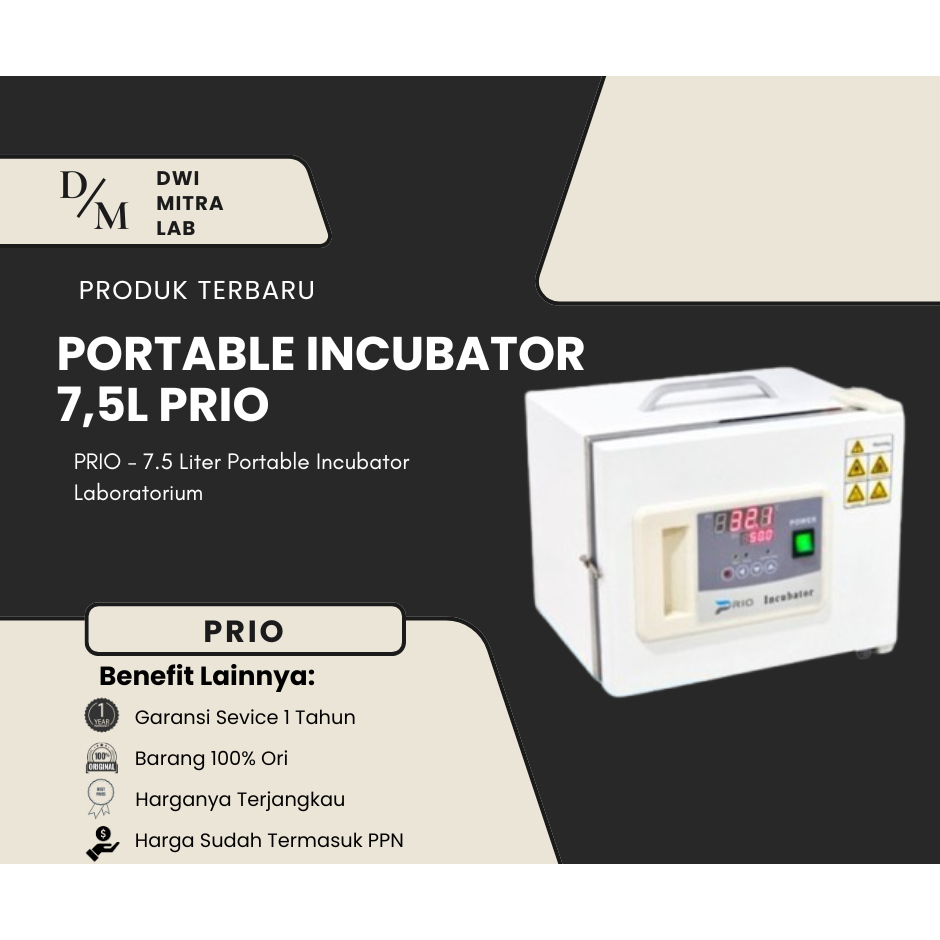 Jual PRIO - 7.5 Liter Portable Incubator Laboratorium | Shopee Indonesia