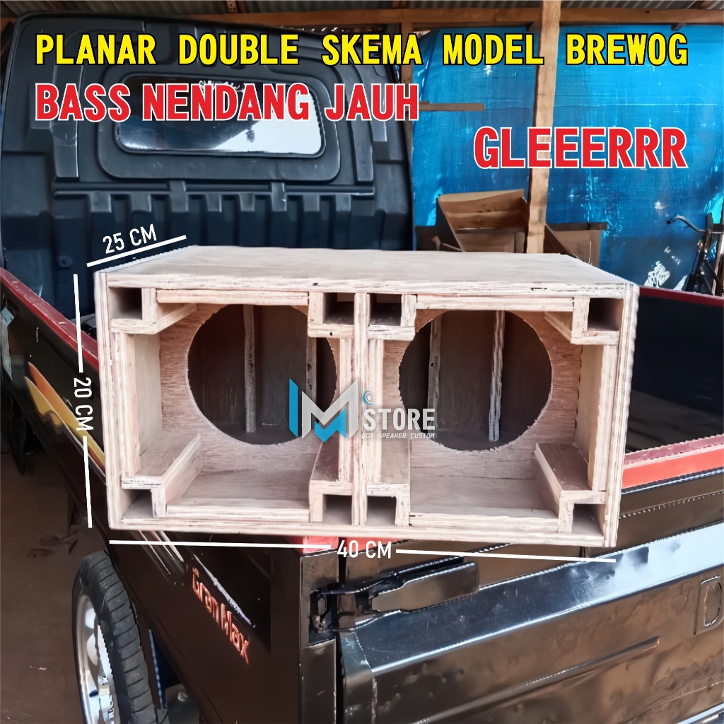 Jual BOX SPEAKER PLANAR 6 INCH DOUBLE / 9MM | Shopee Indonesia