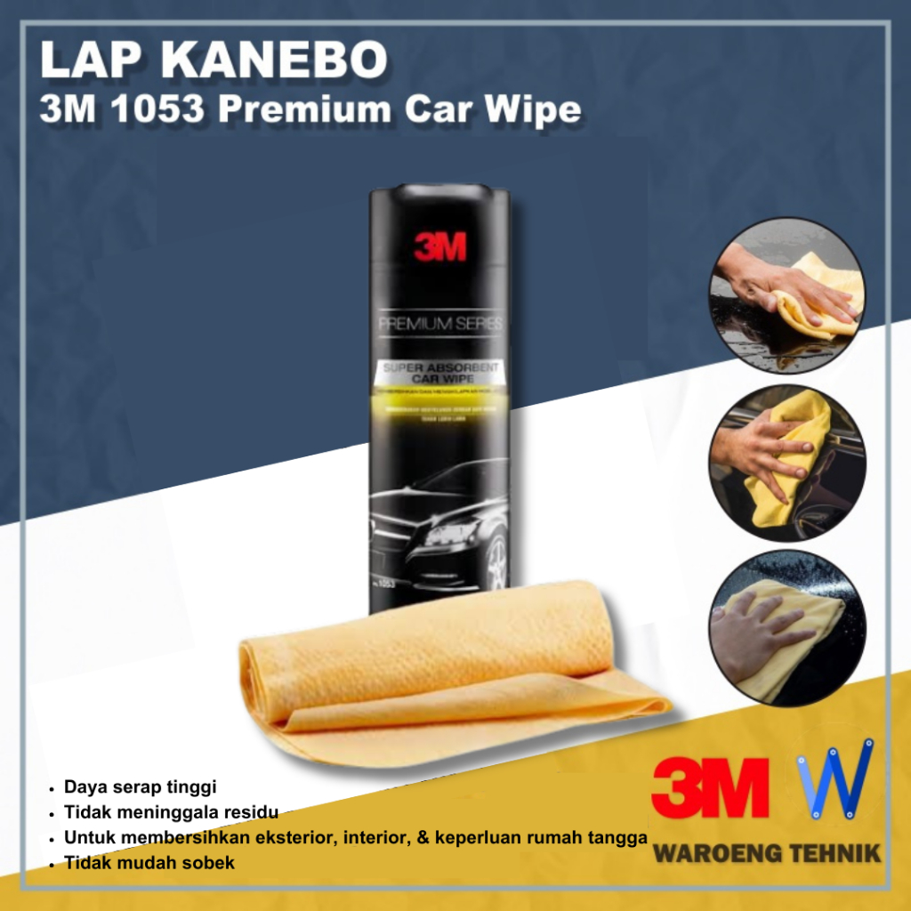 Jual Lap Kanebo 3M 1053 Premium Car Wipe / Kain Lap Kanebo | Shopee ...