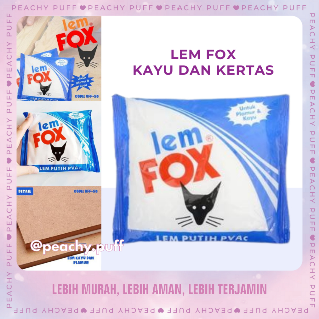 Jual Lem Fox Lem Kayu Kertas Serbaguna | Shopee Indonesia