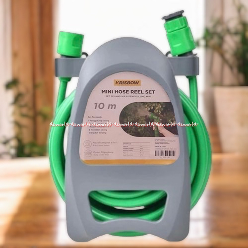 Jual Krisbow Mini Hose Reel Set 10meter Selang Air Kris Bow Garden 5/6 ...