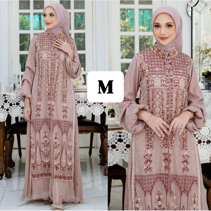 Jual AMIRA DRESS MAUVE M STL Sarah the label amira dress | Shopee Indonesia