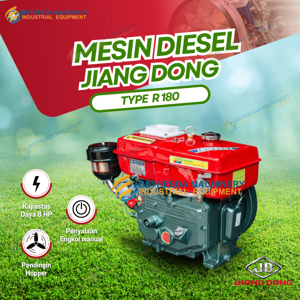 Jual Mesin penggerak 8PK - Diesel Jiangdong R 180 NL 8 HP/ 8HP Engine Solar | Shopee Indonesia