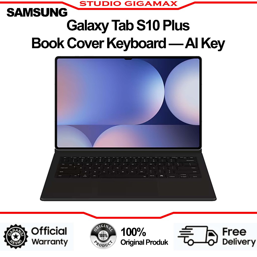 Jual Samsung Galaxy Tab S10 Plus Book Cover Keyboard — AI Key | Shopee Indonesia