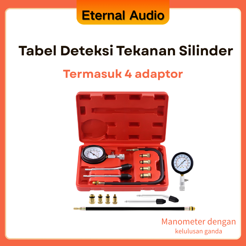 Jual 8Pcs / Set Tester Kompresi Silinder Mesin Mobil Alat Pengukur ...