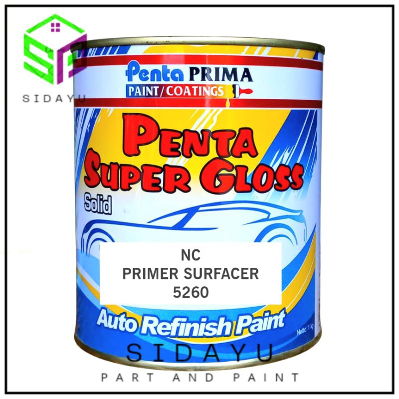 Jual Cat Dasar Epoxy Primer Surfacer Penta Super Gloss 1KG | Shopee ...