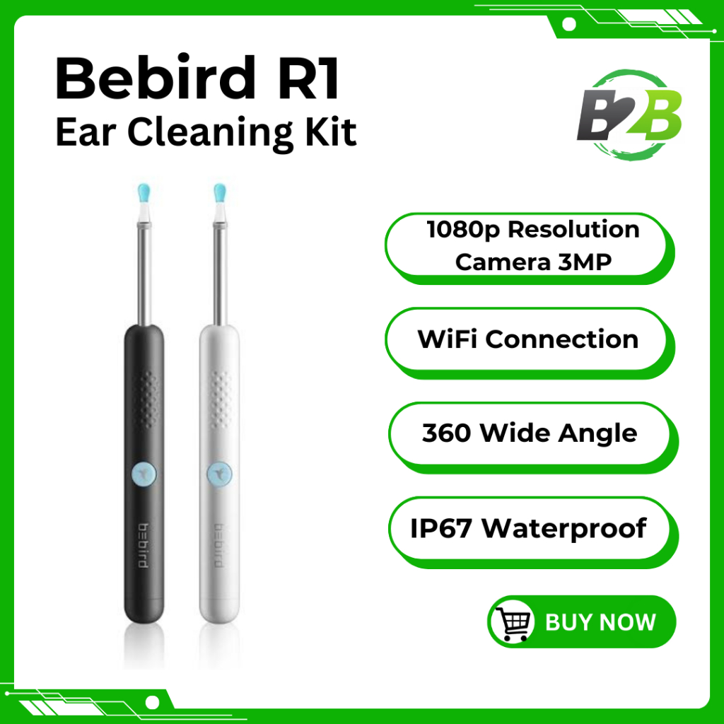 Jual Bebird R1 Smart Visual Ear Cleaner Endoscope Stick Earwax Removal ...